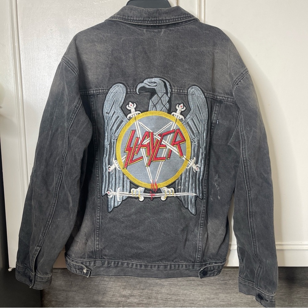 Official Slayer Relentless Final Tour Embroidered Den… - Gem